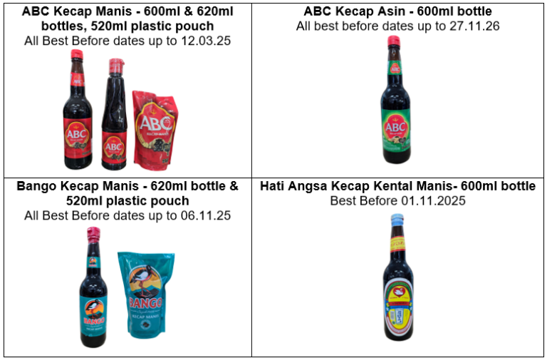 Wheat, Soy, Gluten and Sulphite Alert – ABC Kecap Manis, ABC Kecap Asin ...