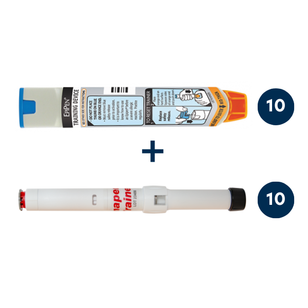 Anapen® (10) + EpiPen® (10) trainer Pack (20 units/pack) - Allergy ...