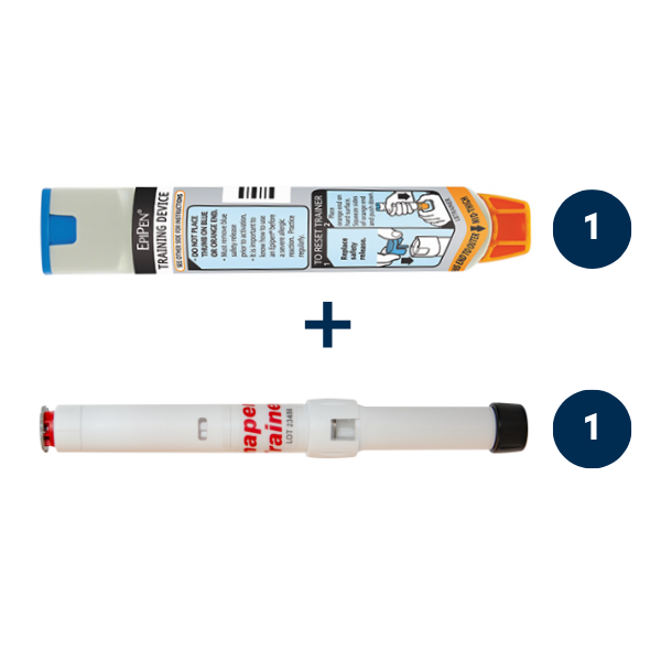 Anapen®(1) + EpiPen®(1) trainer (individual pack) (2 units/pack) - Allergy & Anaphylaxis Australia